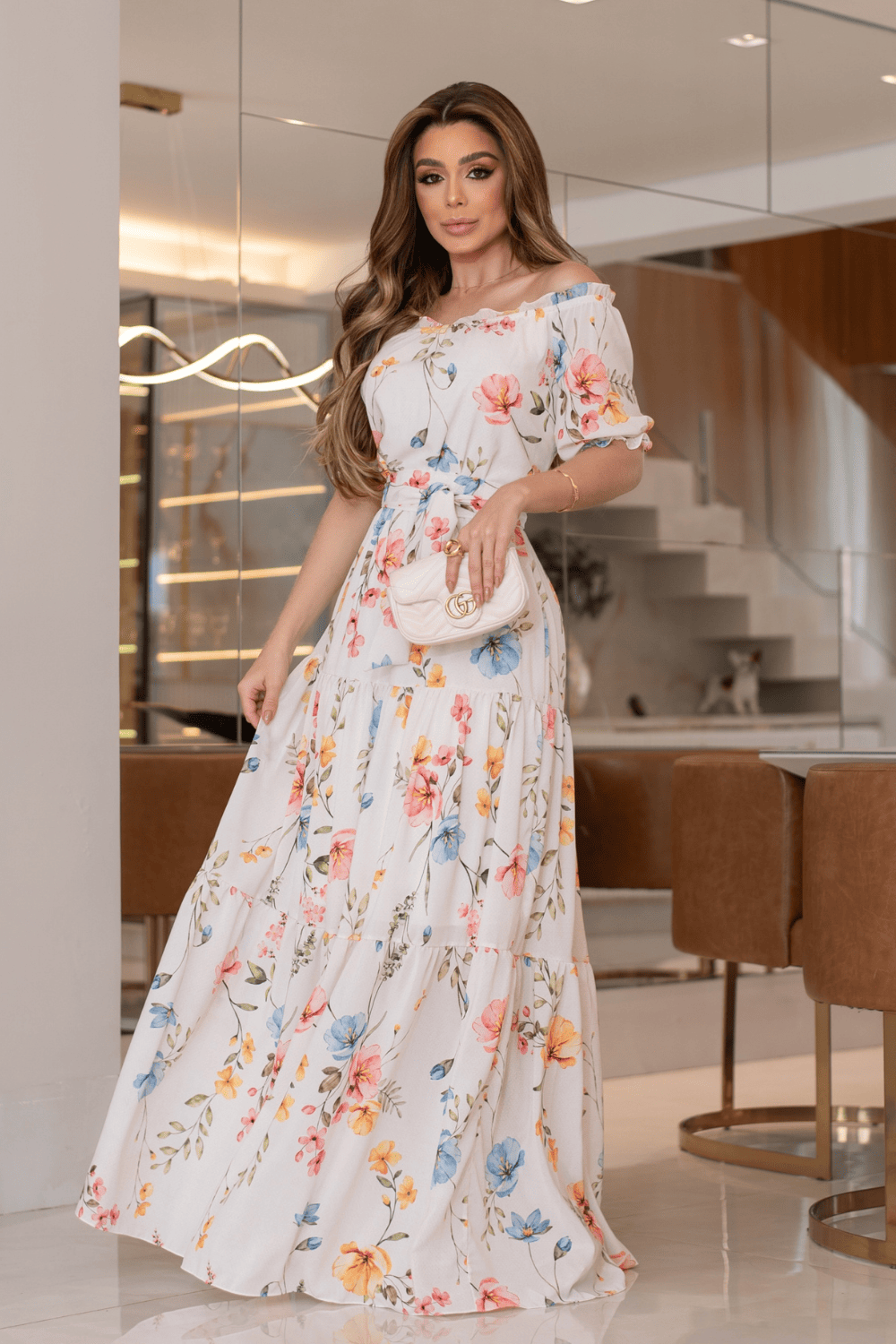 Vestido Longo Virgínia - Off White