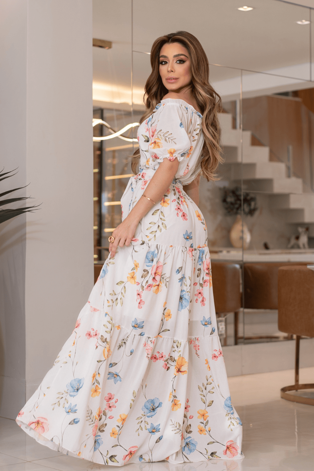 Vestido Longo Virgínia - Off White